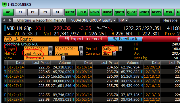 Bloomberg: Accessing Asset Data