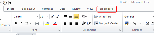 Bloomberg: Downloading Asset Data to Excel