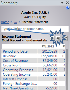 Bloomberg: Downloading Financial Statement Data